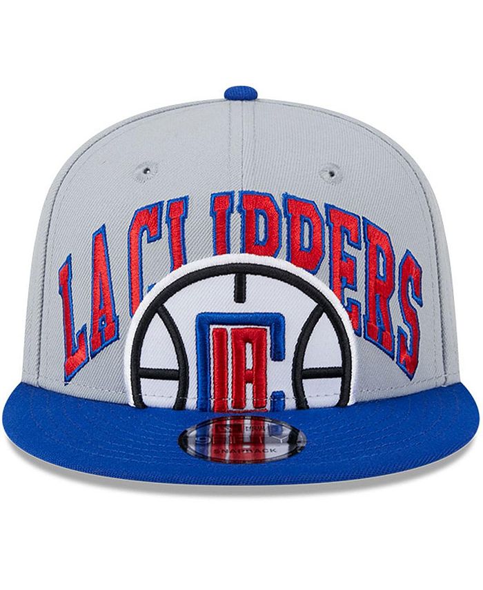 New Era Men's Gray, Royal LA Clippers Tip-Off Two-Tone 9FIFTY Snapback ...