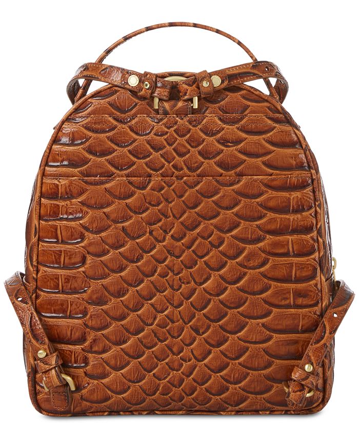 Brahmin Chelcy HoneyBrown Saratoga Leather Backpack - Macy's