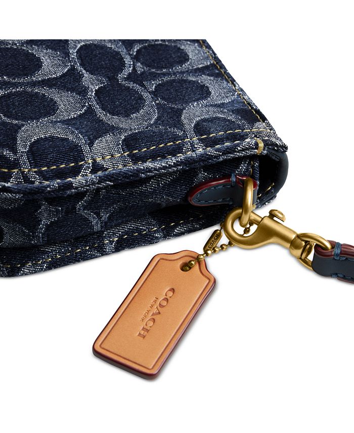 COACH Penn Denim Shoulder Bag - Macy's