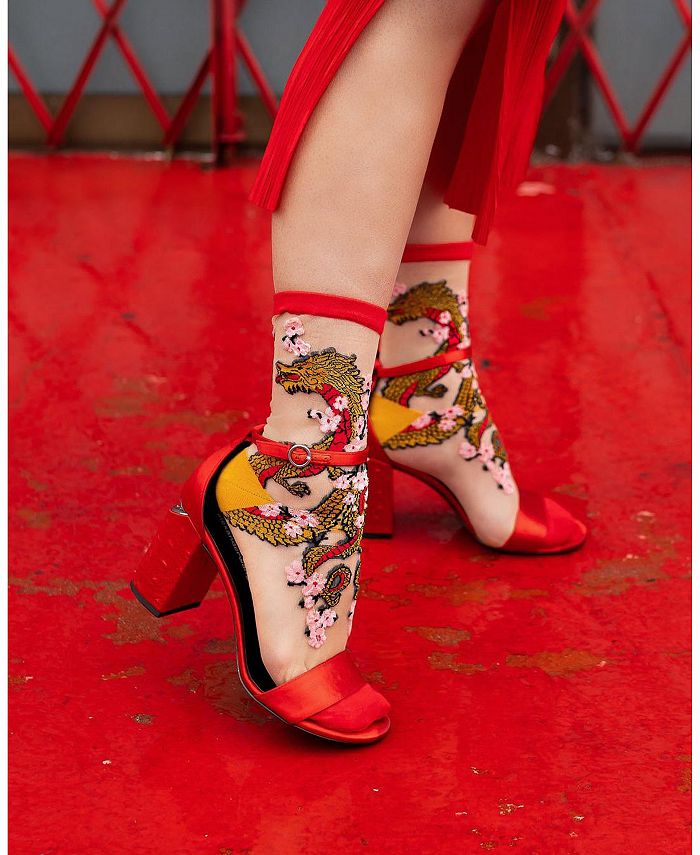 Sock Candy Women's Year of the Dragon Sheer Sock - Macy's