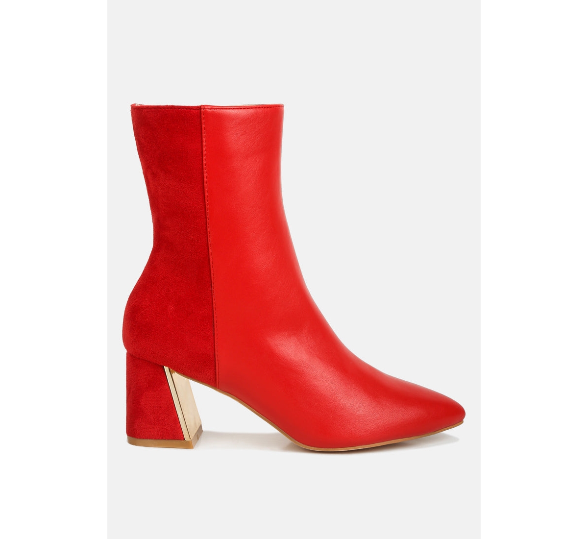 Click here for London Rag Desire Suede Back Panel High Ankle Boot... prices