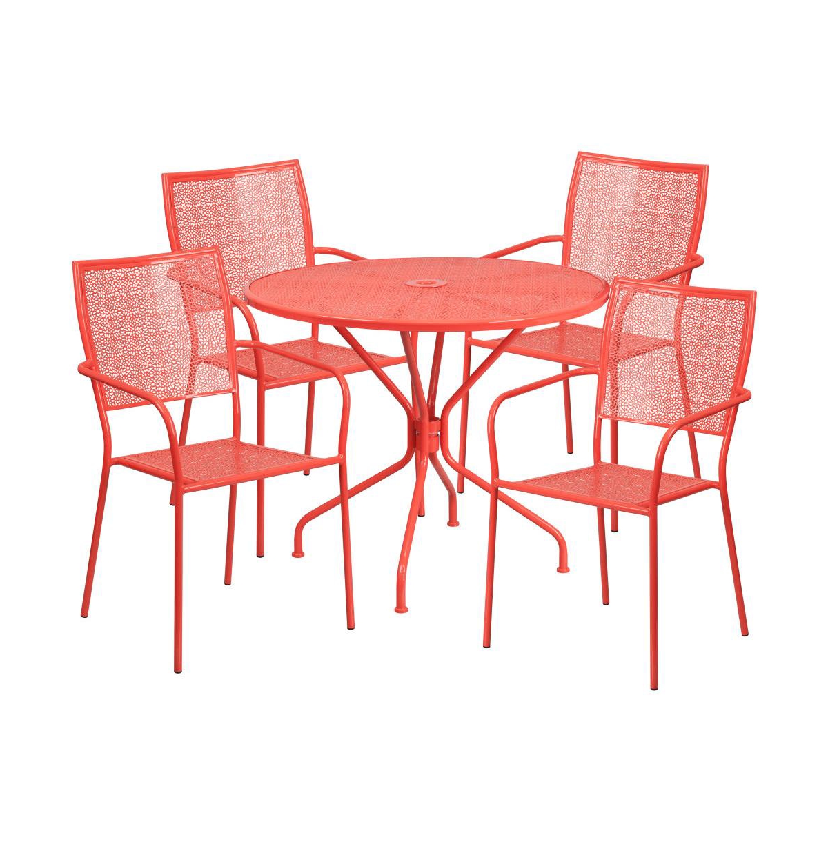 Click here for Commercial Grade 35.25 Round Metal Garden Patio Ta... prices