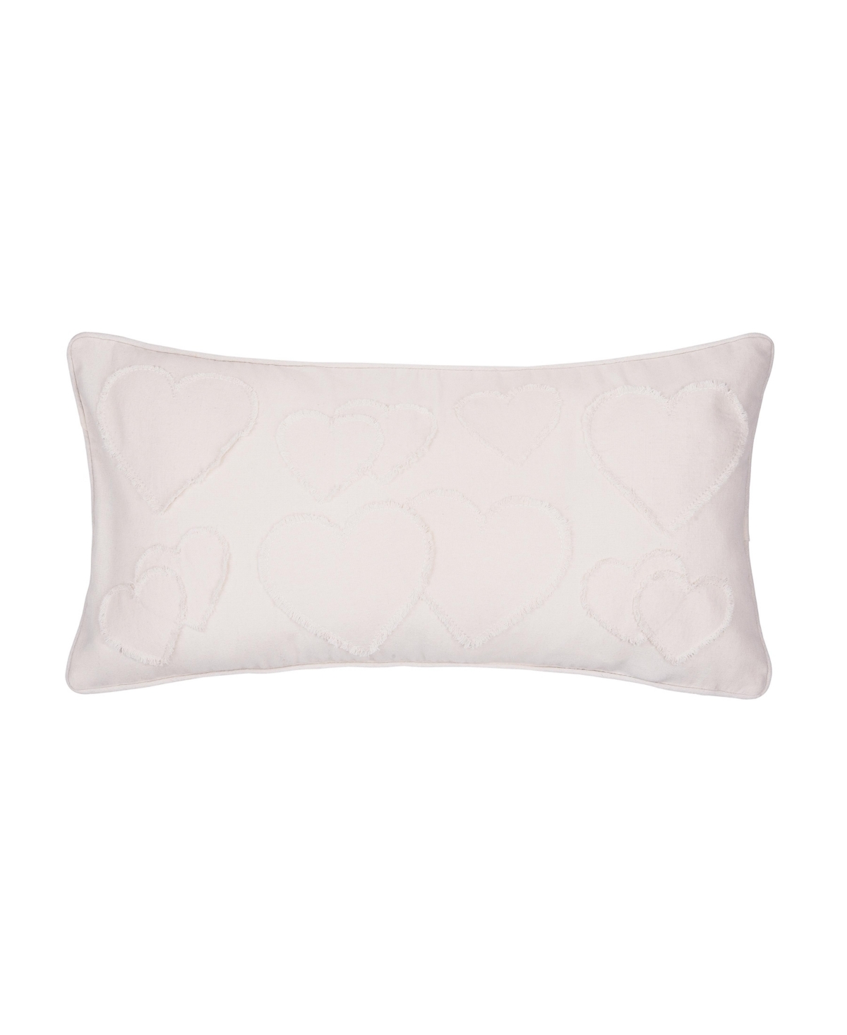 Click here for 12 x 24 White Heart Applique Valentines Day Heart... prices