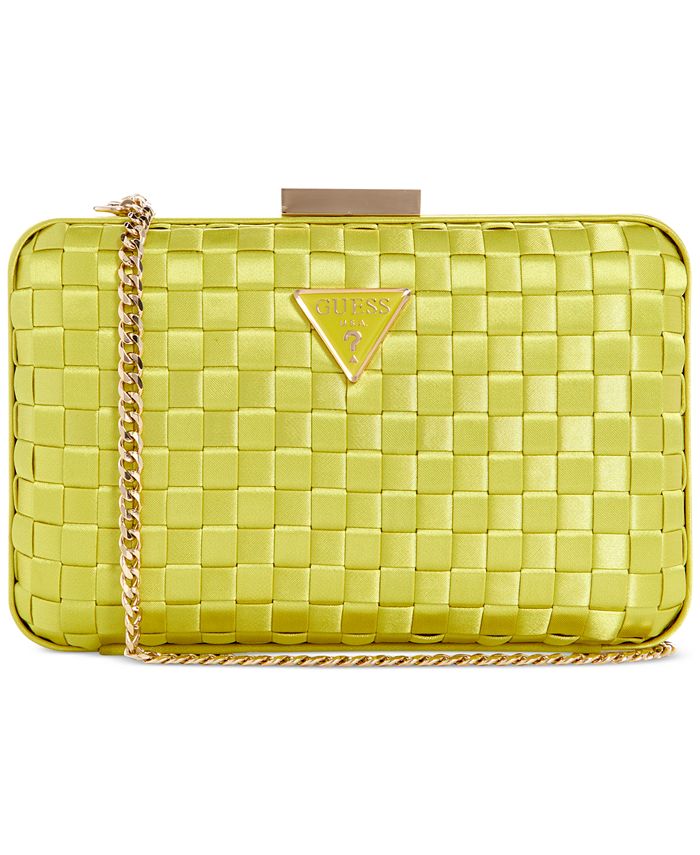GUESS Twiller Minaudiere Satin Small Crossbody - Macy's
