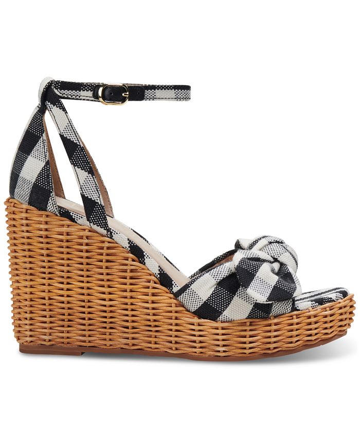 kate spade new york Women's Tianna Ankle-Strap Wicker Wedge Sandals ...
