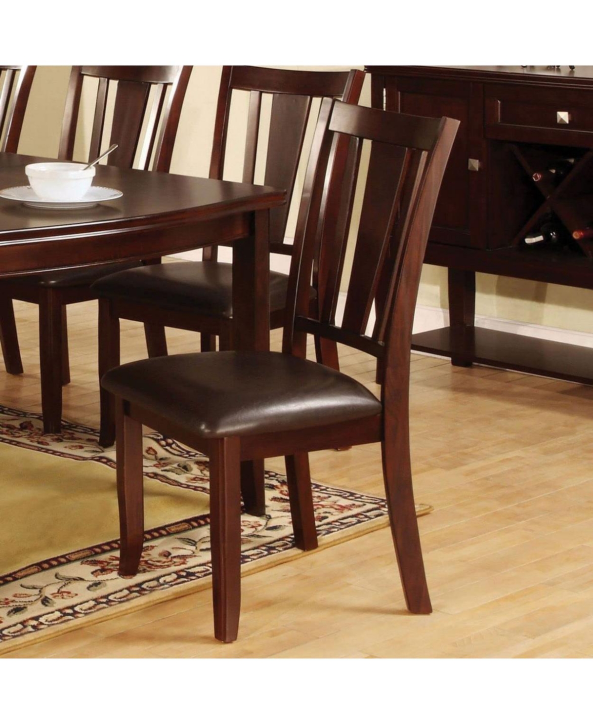 Click here for Streamdale Dark Espresso Finish Side Chairs with P... prices