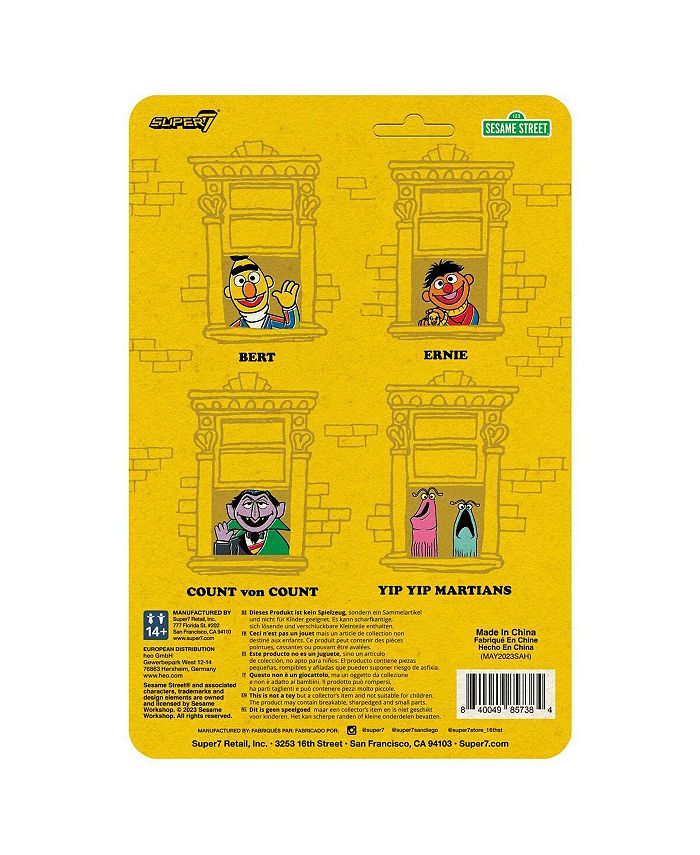 Super 7 Super7 Bert Sesame Street ReAction Figure - Wave 1 - Macy's