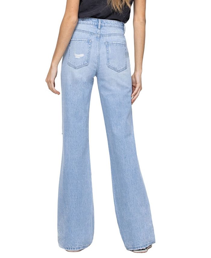 Vervet Women's Super High Rise 90's Vintage-like Flare Jeans - Macy's