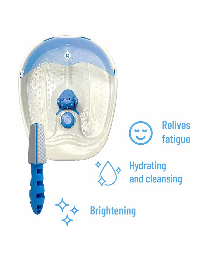 PURSONIC Soothing Foot Spa Massager with Tea Tree Salt Scrub & Callus ...