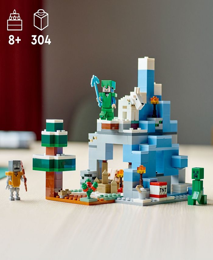 LEGO® Minecraft The Frozen Peaks 21243 Toy Building Set with Steve ...
