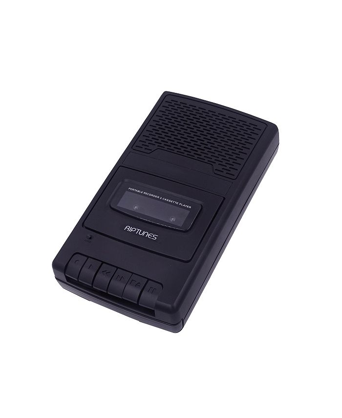 Riptunes Cassette Player and Recorder. Black - Macy's
