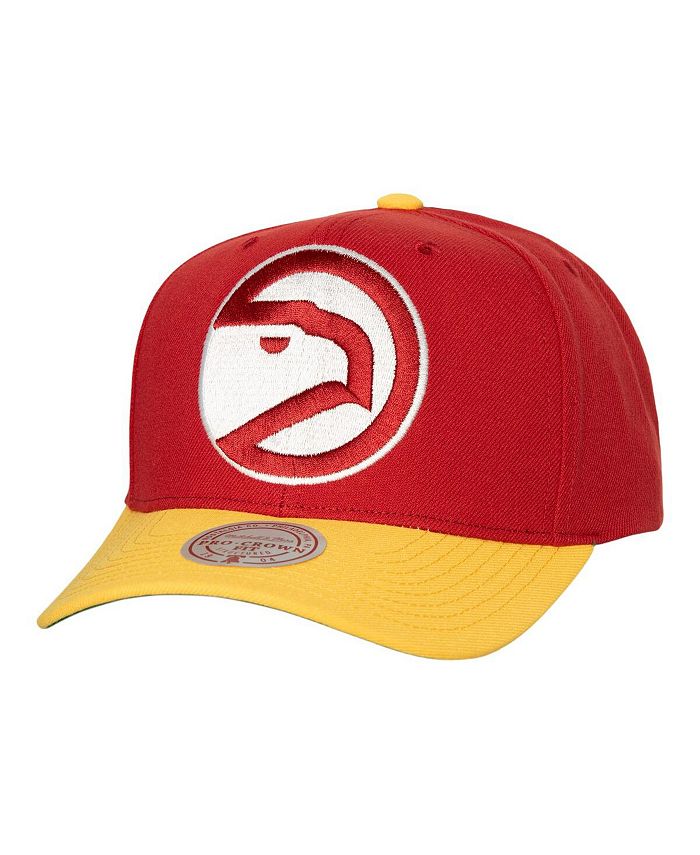 Mitchell & Ness Men's Red, Yellow Atlanta Hawks Soul XL Logo Pro Crown ...