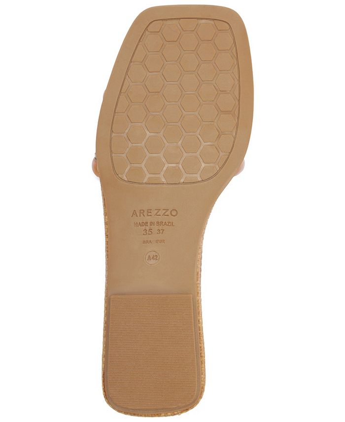 Arezzo Women's Sloane Flat Slide Sandals - Macy's