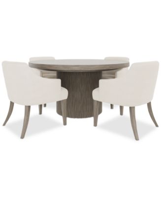 Furniture Frandlyn 5-Pc. Dining Set (Round Table + 4 Host Chairs) - Macy's