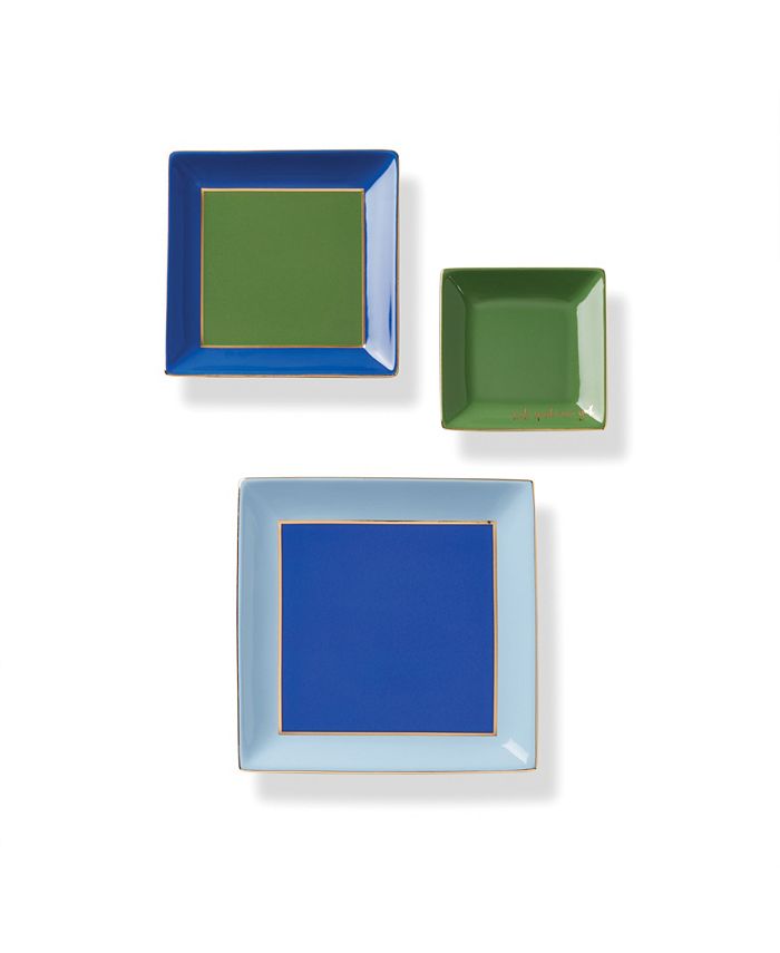Kate Spade Make it Pop 3-Piece Tray Set - Macy's