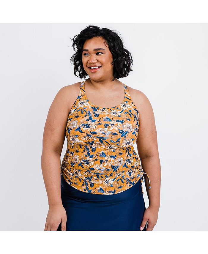 Calypsa Plus Size Maya Tankini Swim Top - Macy's
