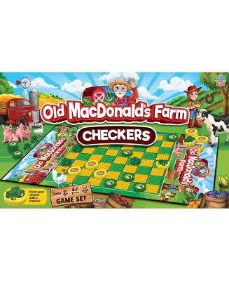 MasterPieces Puzzles MasterPieces Old MacDonald's Checkers Board Game ...
