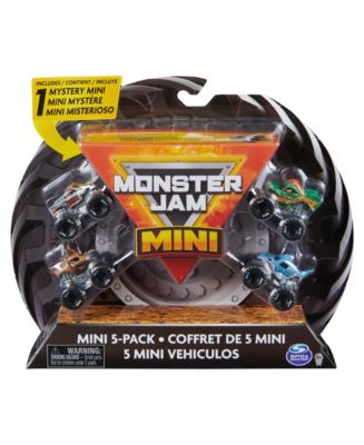 Monster Jam, Mini 5-Pack with Mystery Collectible Monster Truck, 1:87 ...