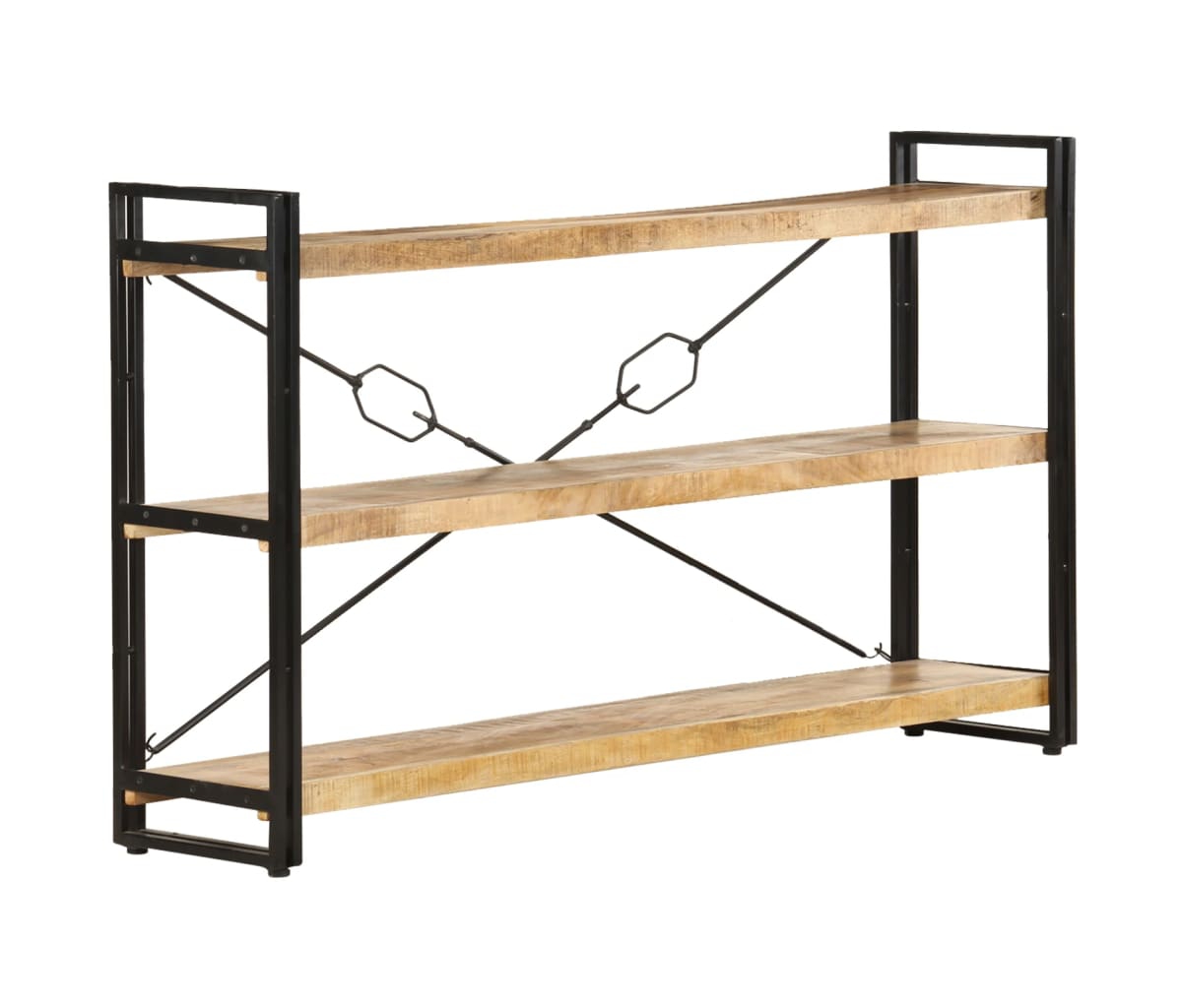 Click here for 3-Tier Bookcase 55.1x11.8x31.5 Solid Mango Wood -... prices