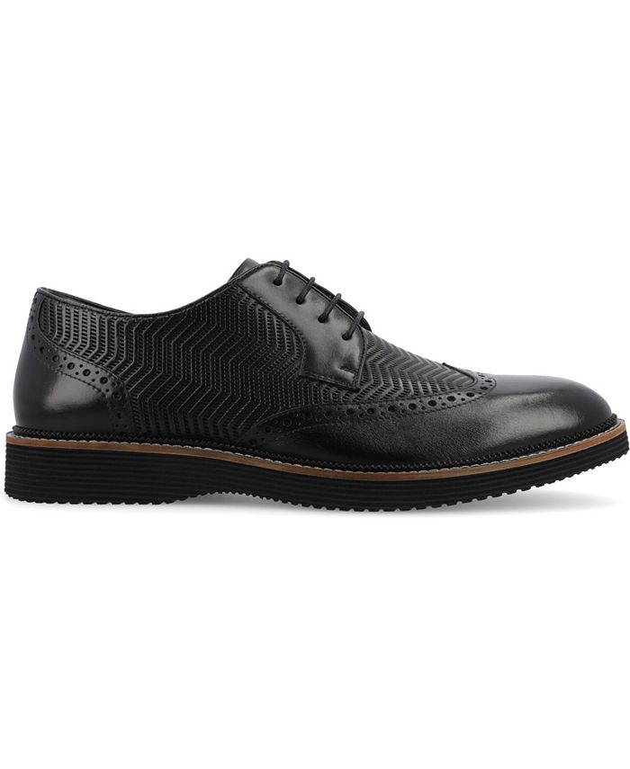 Thomas & Vine Men's Baxter Tru Comfort Foam Wingtip Lace-Up Derby Shoes ...