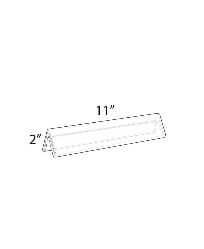 Azar Displays Two Sided Tent Style Clear Acrylic Sign Holder and ...