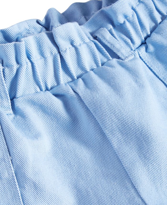 Grayson Threads Black Big Girls Tie-Belt Cotton Twill Shorts - Macy's