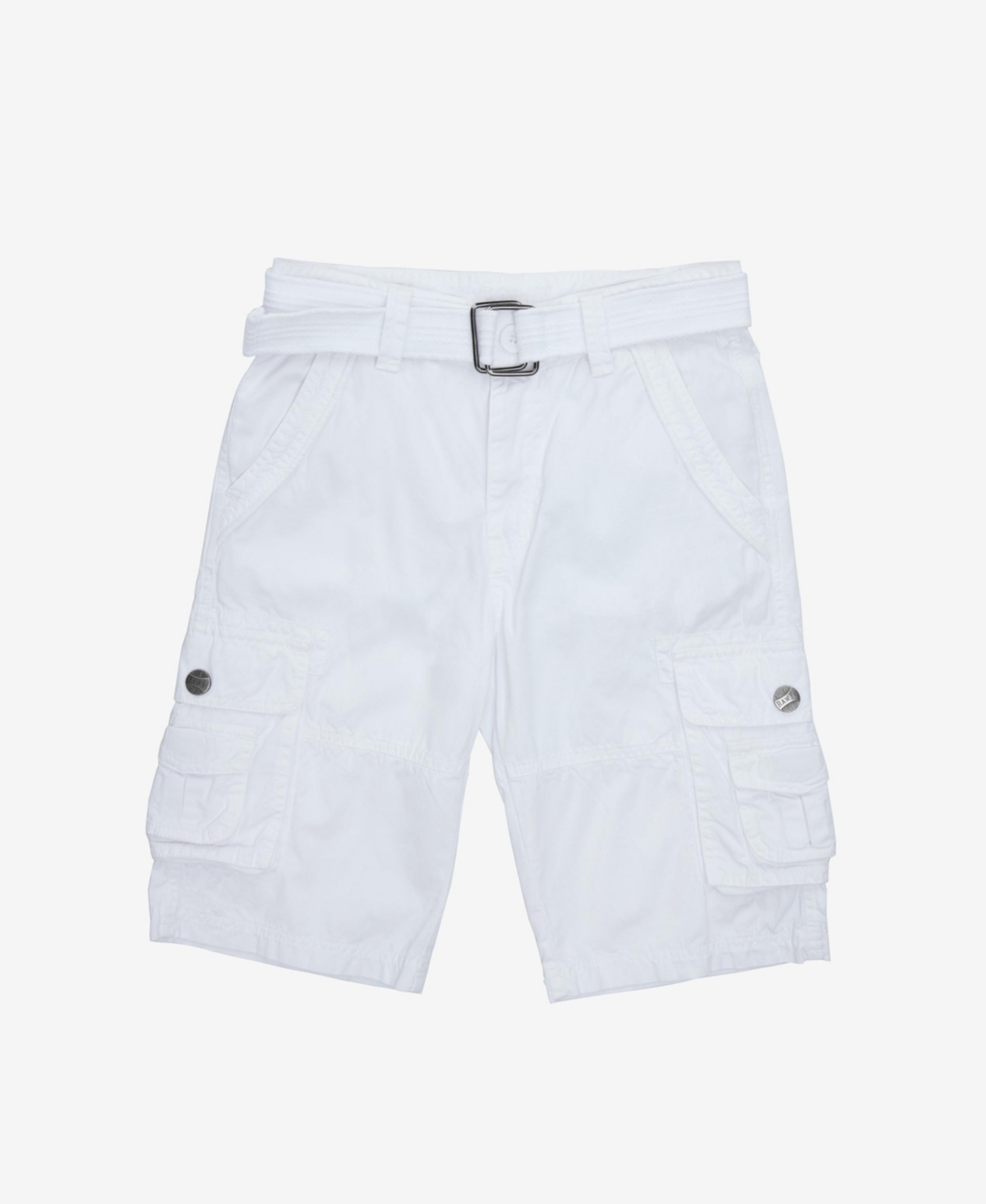 Click here for Raw X Boys Belted Twill Cargo Shorts - White prices