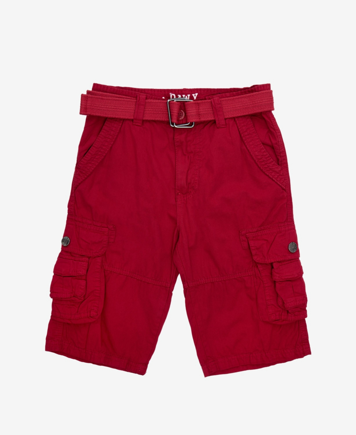 Click here for Raw X Boys Belted Twill Cargo Shorts - Red prices