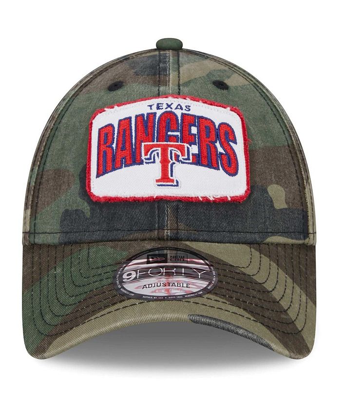 New Era Men's Camo Texas Rangers Gameday 9FORTY Adjustable Hat - Macy's