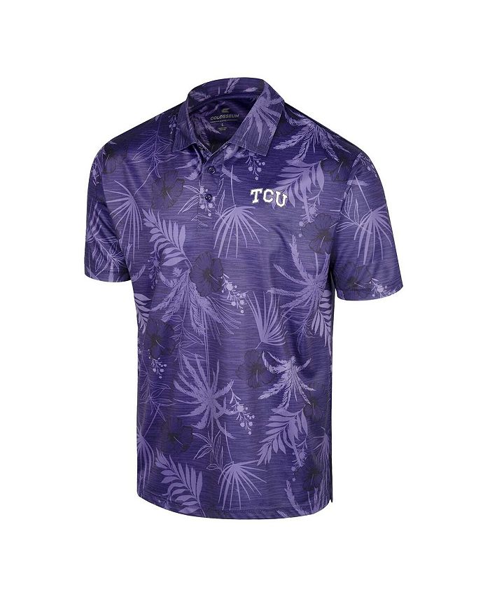 Colosseum Men's Purple TCU Horned Frogs Palms Team Polo Shirt - Macy's
