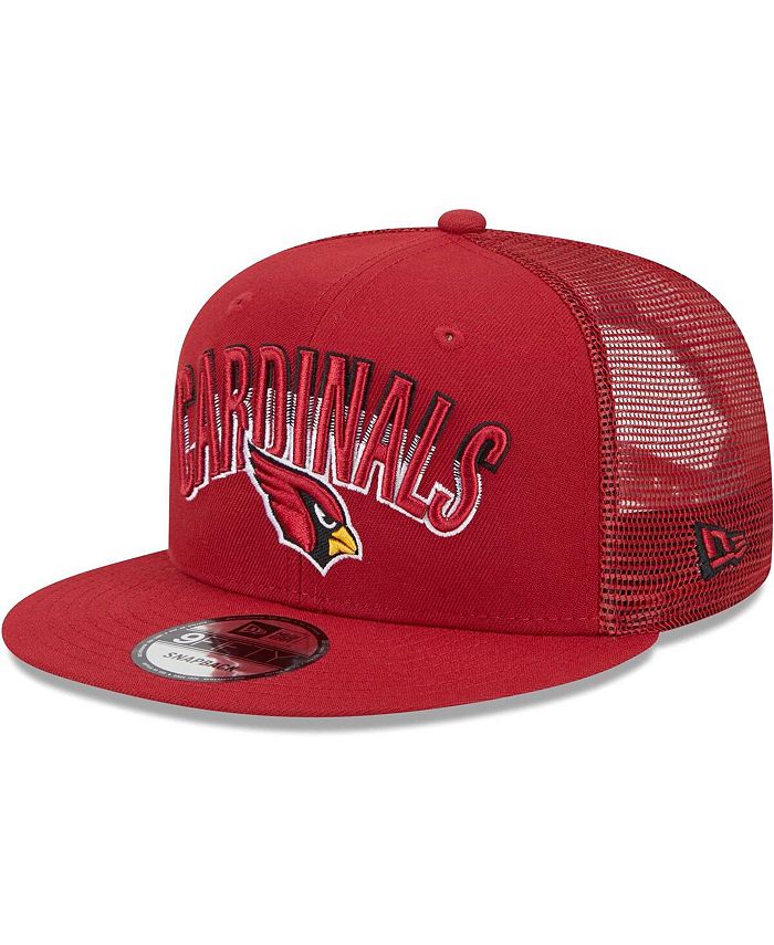 New Era Men's Cardinal Arizona Cardinals Grade Trucker 9FIFTY Snapback ...