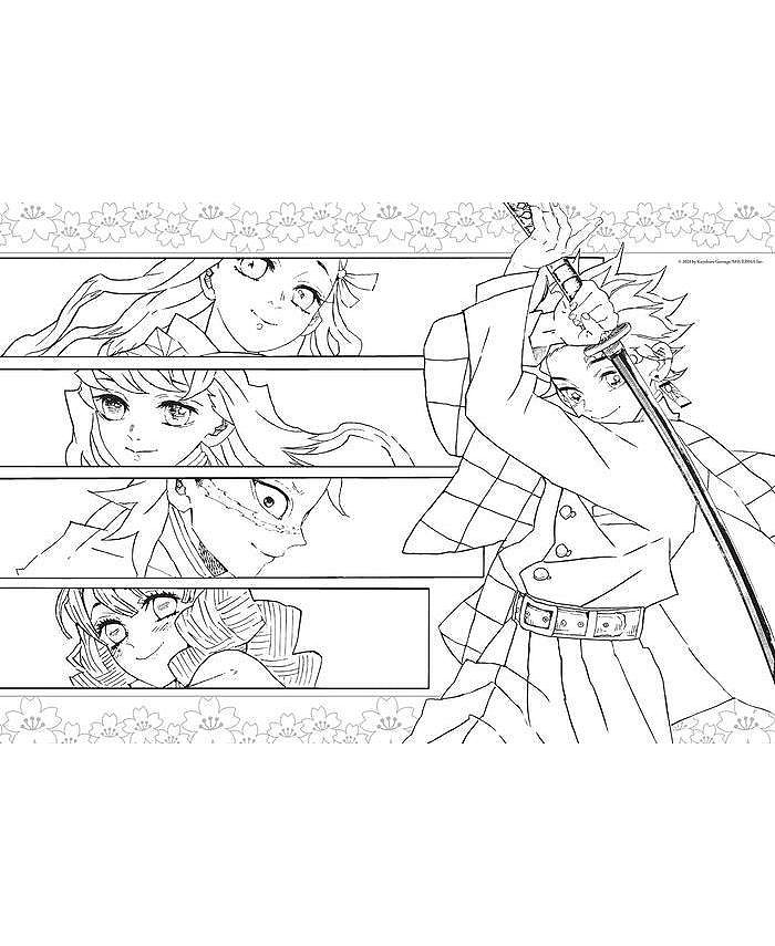 Barnes & Noble Demon Slayer- Kimetsu No Yaiba- The Official Coloring ...