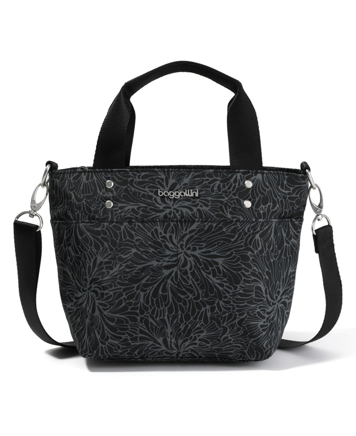 Click here for Baggallini Mini Carryall Tote - Midnight Blossom prices
