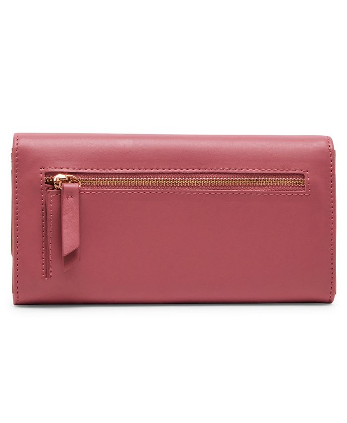Anne Klein Mini Flap with Enamel Turn Lock Wallet - Macy's