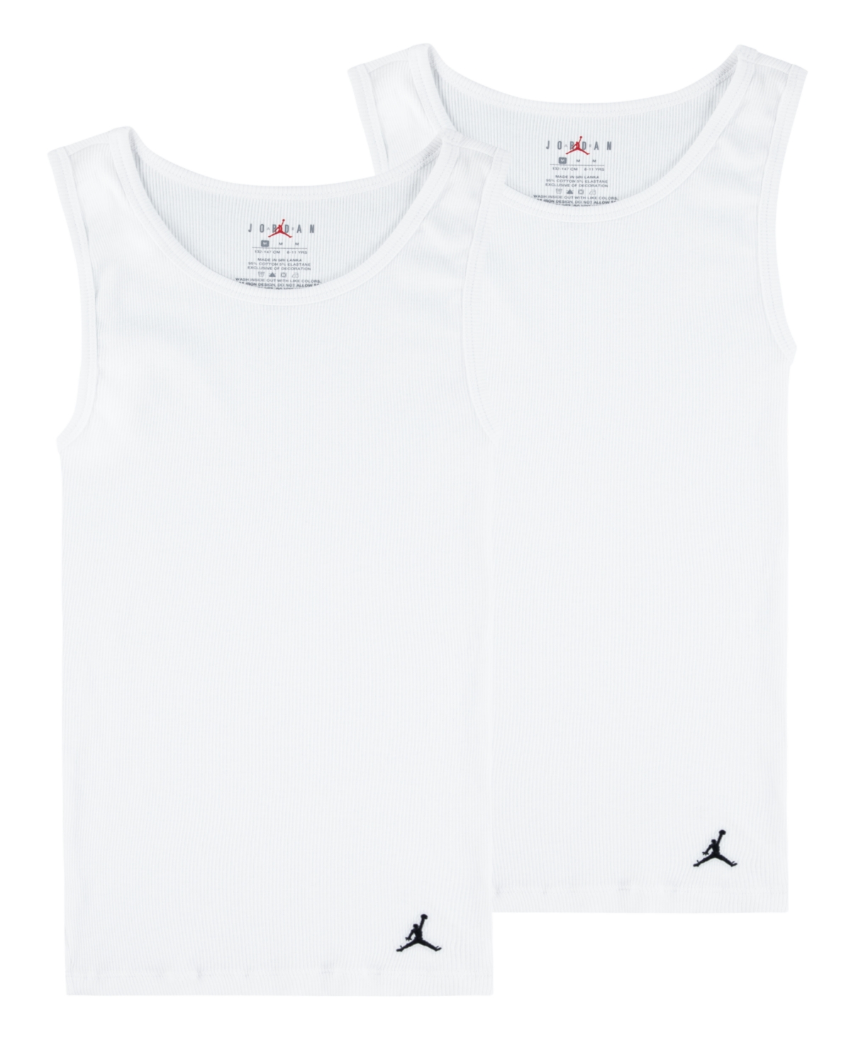 Click here for Jordan Big Boys Flight Base Tank  Pack of 2 - Whit... prices