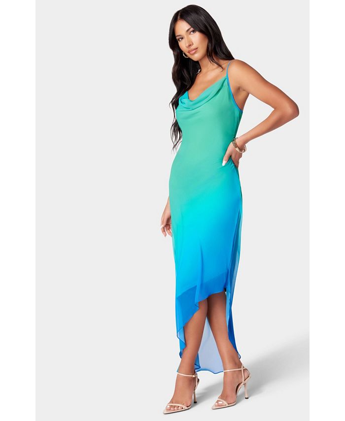 Bebe Women's Asymmetrical Ombre Dress - Macy's