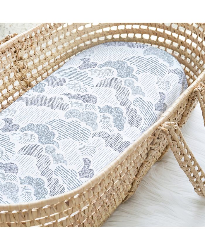 The Peanutshell Soft Cloud Bassinet Sheets for Newborn Baby Girl or ...