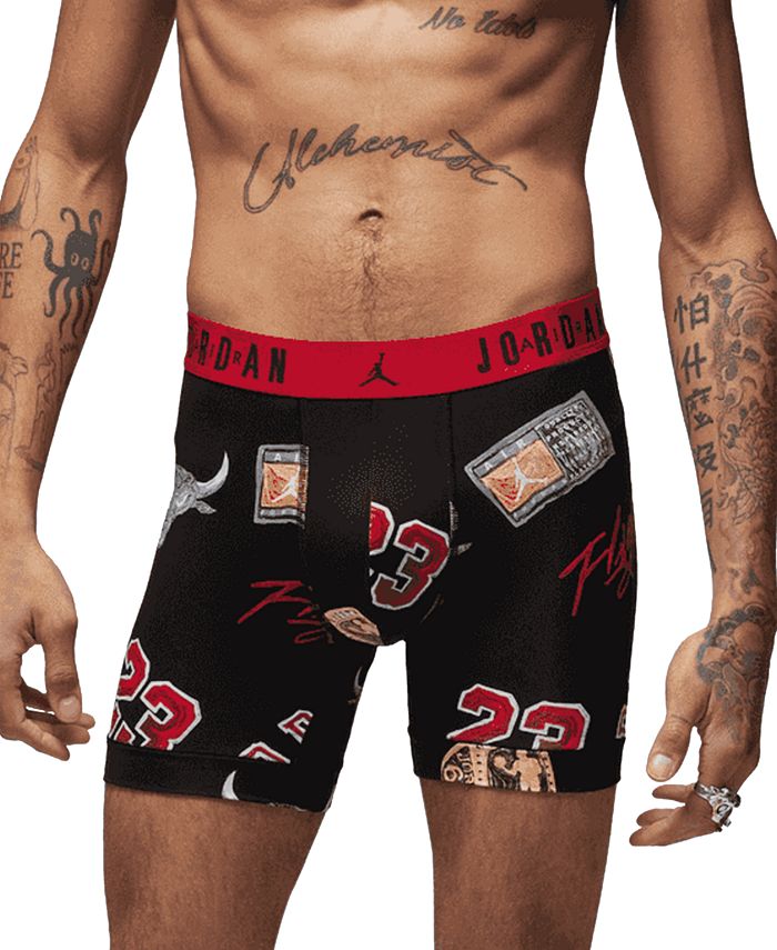 Jordan Men's 2-Pack MJ Essentials Poly Dri-FIT Printed Boxer Briefs ...