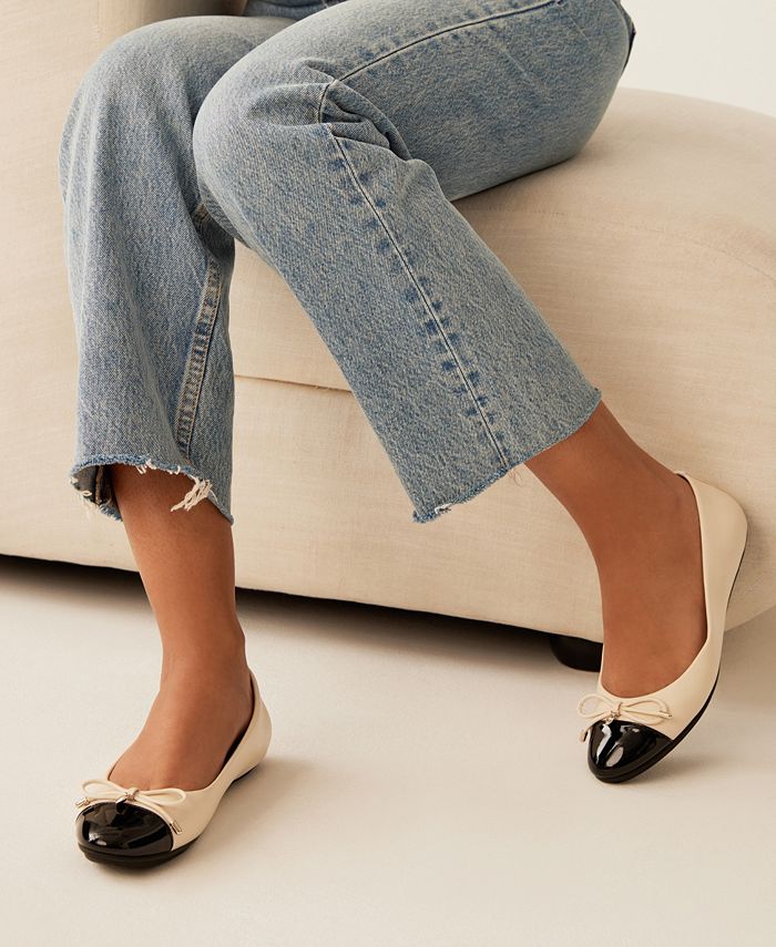Anne Klein Women's Luci Cap Toe Ballet Flats - Macy's