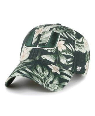 Men's '47 Brand Green Miami Hurricanes Tropicalia Clean Up Adjustable ...