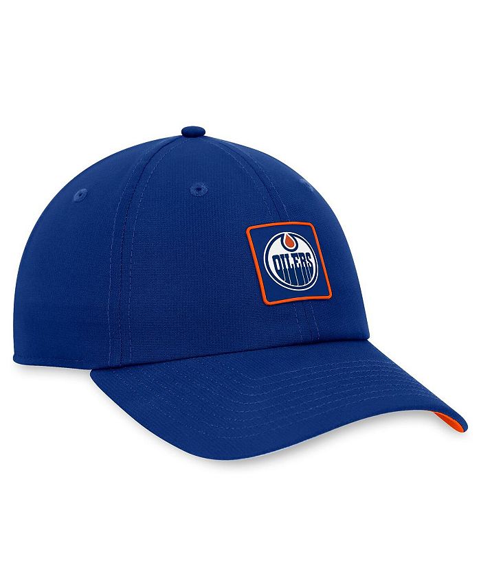 Fanatics Men's Blue Edmonton Oilers Authentic Pro Rink Adjustable Hat ...