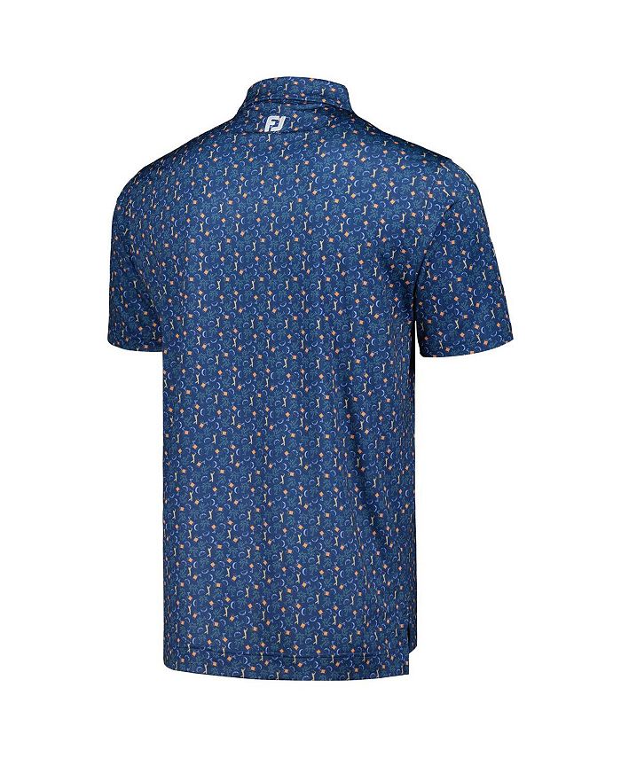 FootJoy Men's Navy THE PLAYERS Custom Print Performance Polo Shirt - Macy's
