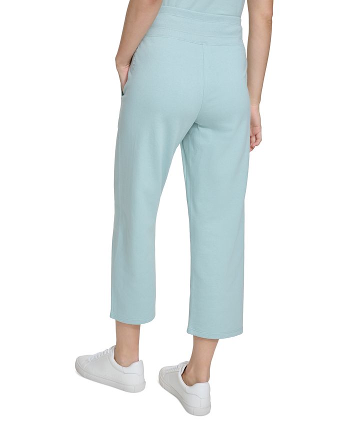 Calvin Klein Women's Cropped Drawstring-Waist Pants - Macy's