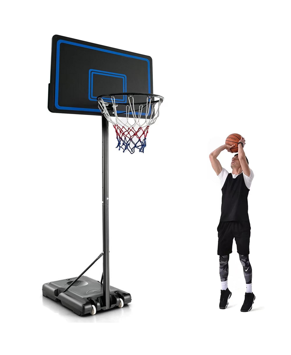 Click here for Adjustable Portable Basketball Hoop System with 44... prices