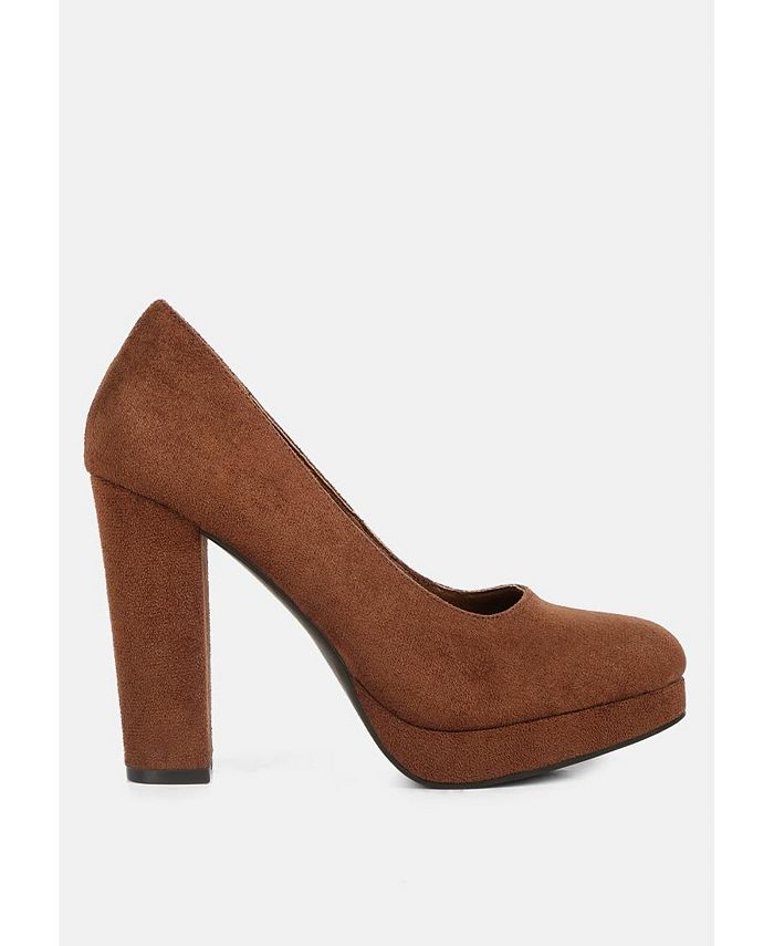 London Rag delia suede block heel Sandals - Macy's