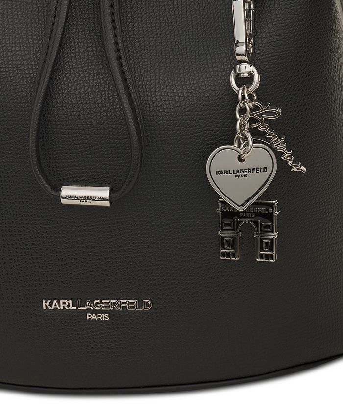 KARL LAGERFELD PARIS Adele Medium Bucket Bag - Macy's