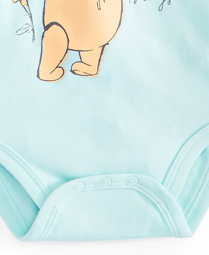 Disney Baby 3 Pack Winnie The Pooh Bodysuits - Macy's