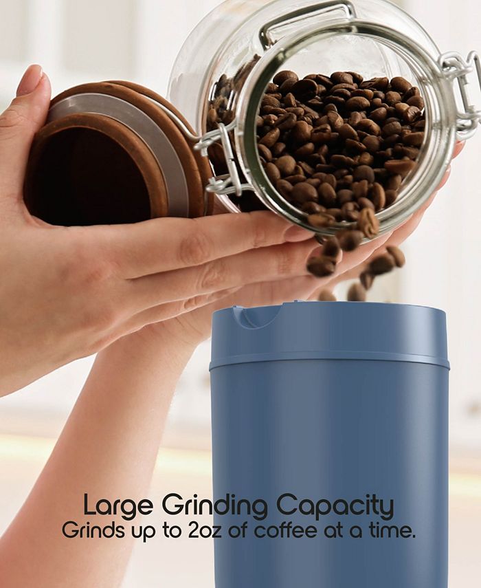 Tzumi Puree Electric Coffee Grinder, One-Touch Spice, Herb, and Coffee ...