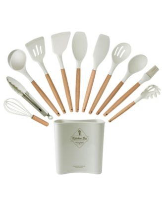 12-Piece Silicone Kitchen Utensils Set - Macy's