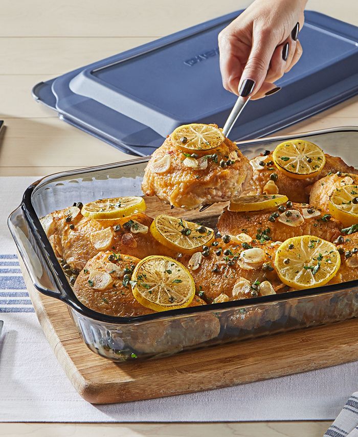 Pyrex Colors, Tinted Dreams 9 x 13 Baking Dish with Plastic Lid - Macy's